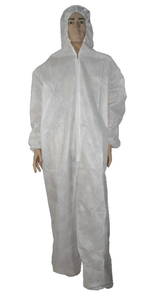Mameluco descartable blanco laminado de 66 grs/m2 – Mingo